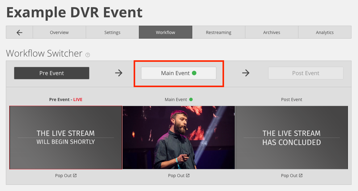 How to Use Live DVR and Archiving – Support Home